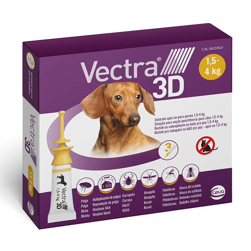 Vectra 3D dog 1.5-4.5 KG 3P ווקטרה לכלב זעיר - My Pet
